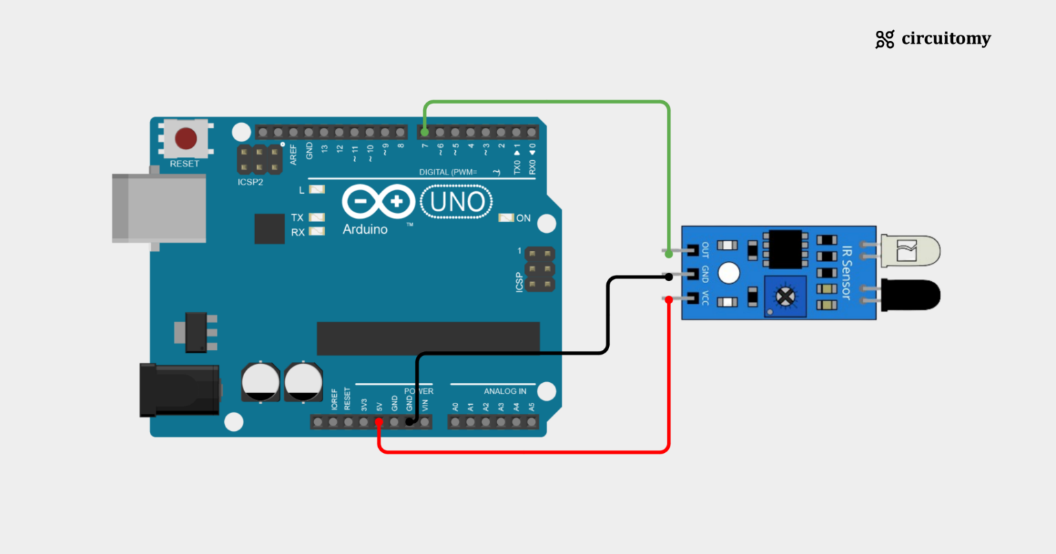 How To Interface An Ir Sensor With Arduino Detect Objects And Motion 9440